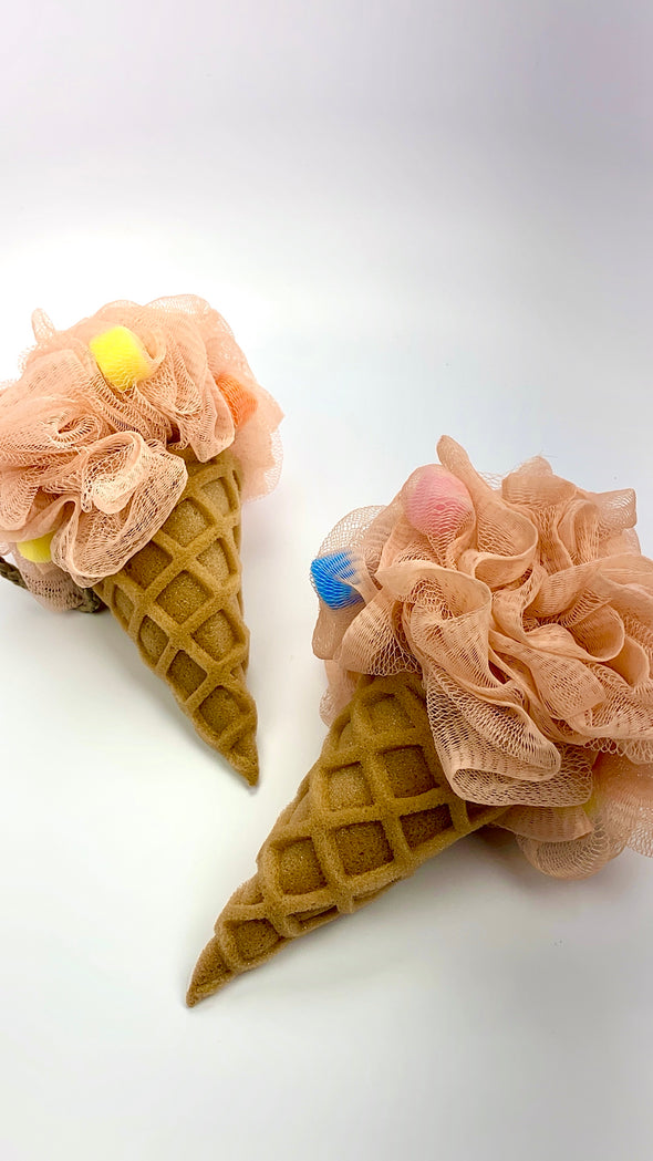 Ice Cream Cone Bath Sponge 2pk – Addictive Kaos
